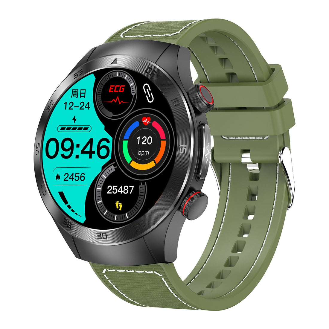 Bearscome Laser therapy smart watch ecg blood glucose blood oxygen uri