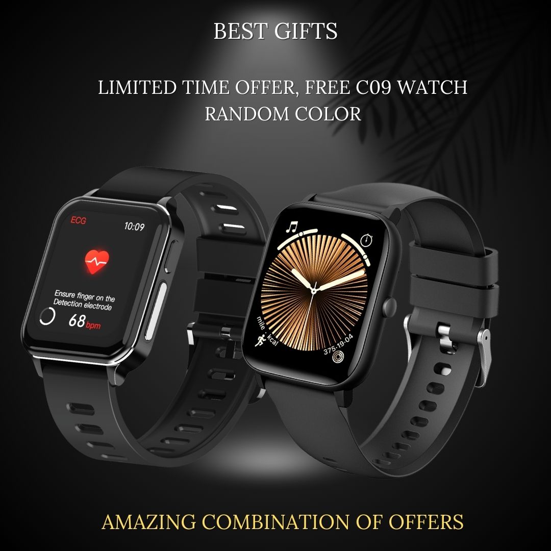 Bearscome RIG With ECG Blood Oxygen Heart Rate Monitoring SmartWatch
